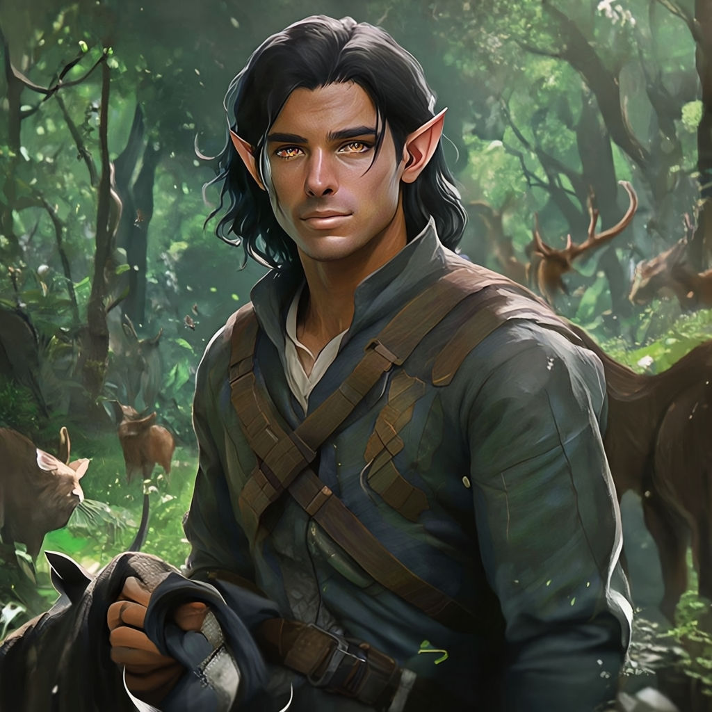 Forest elf character Kaladin by DameCroft - Playground