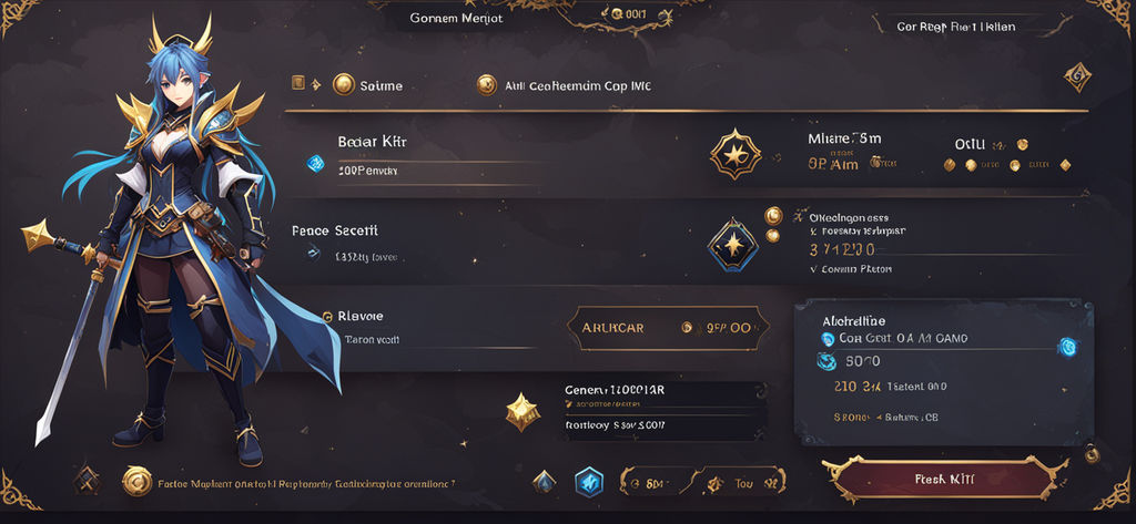 Detailed Genshin Impact-inspired RPG game UI kit by NPC Pepper - Playground