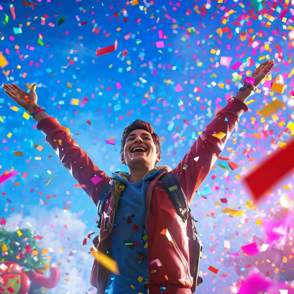 Victory Royale screen from Fortnite by Agnieszka Szczesniak - Playground