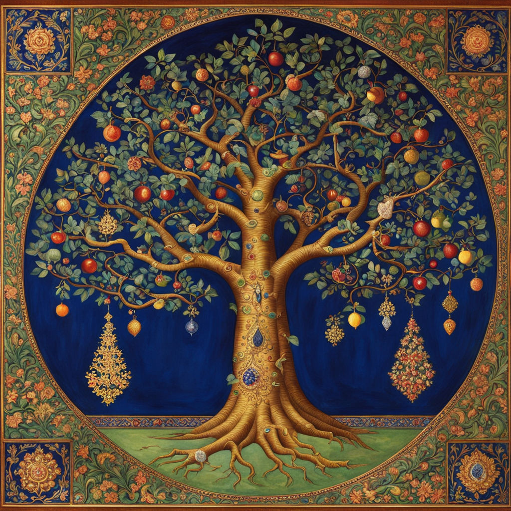 The tree of enlightenment was tall and outstanding. Its trun... by ...