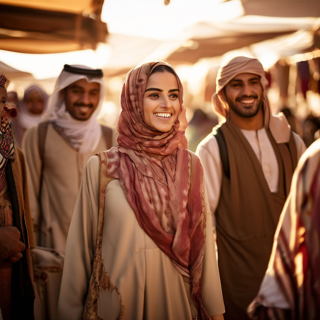Young adults in traditional Saudi Arabian attire by Anfal Ibrahim ...