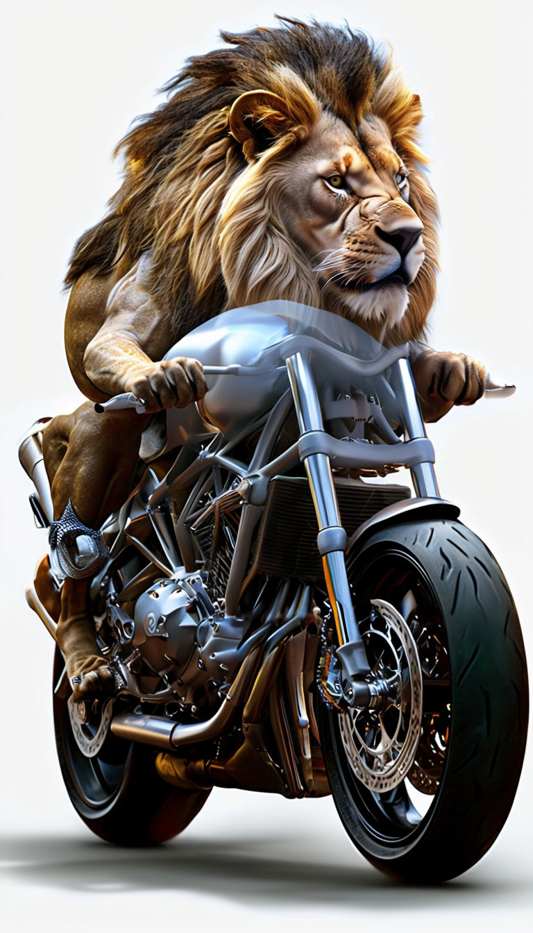 Create an image of a lion-motorcycle hybrid by Sharjeel Awan60 - Playground
