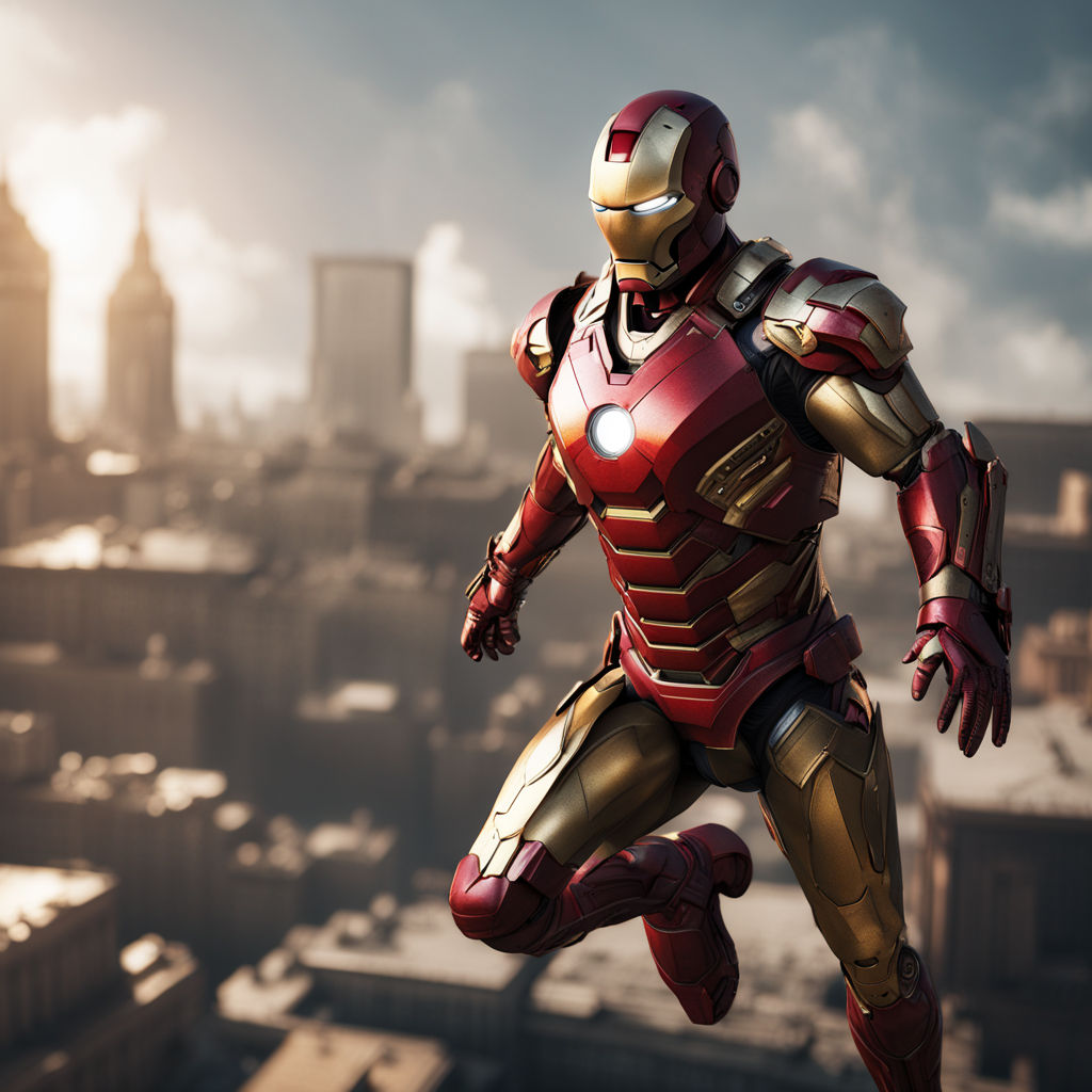 Ironman in a dynamic pose by Shyam Kings - Playground