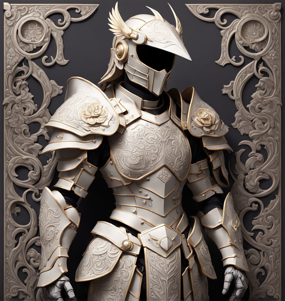 "Create an anime-style armor with sequential embossed motifs... by Umut ...