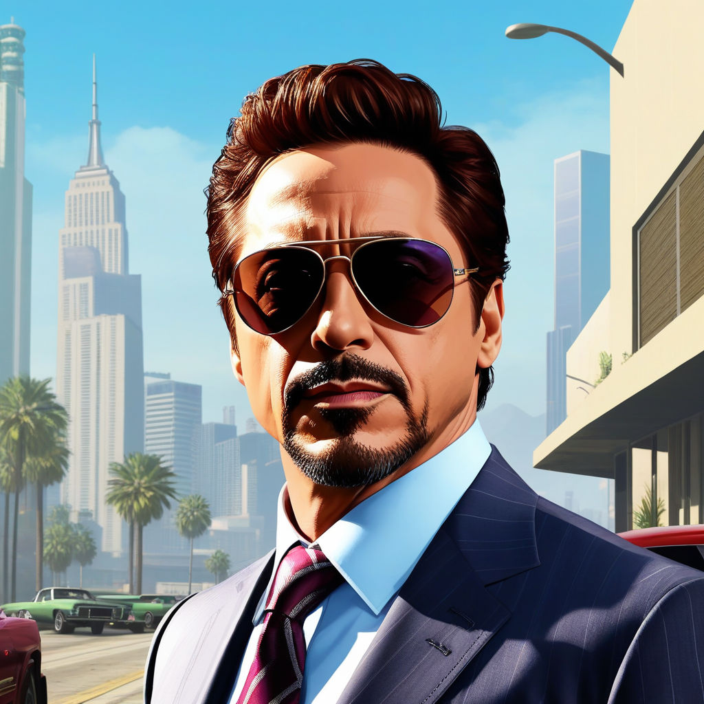 GTA V loading screen art style by Laurent M15 - Playground