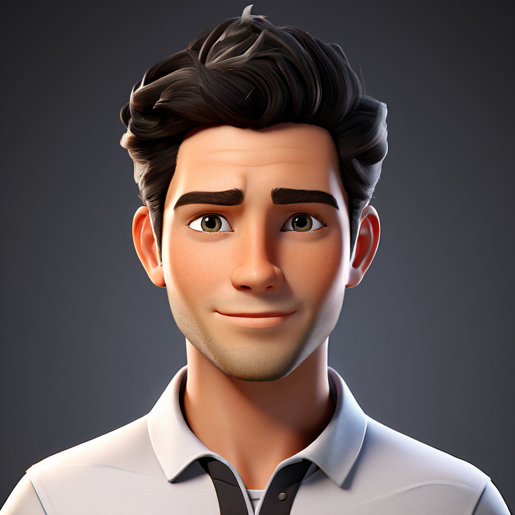 Create A 3d Pixar Style Portrait Image With A Clean Look And By Joel Rossi Playground 