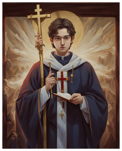A Catholic Icon Anime Style image of a Blessed Young 20 year... by Pete ...