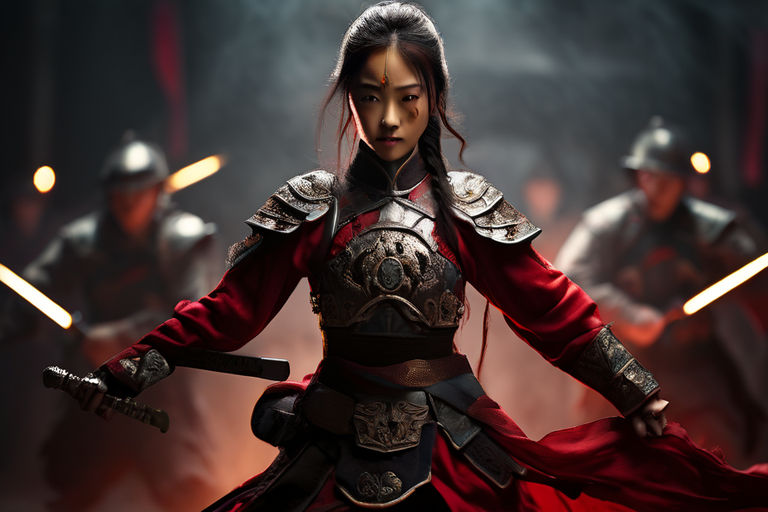 Traditional chinese sword dance female soldier traditional b... by ...