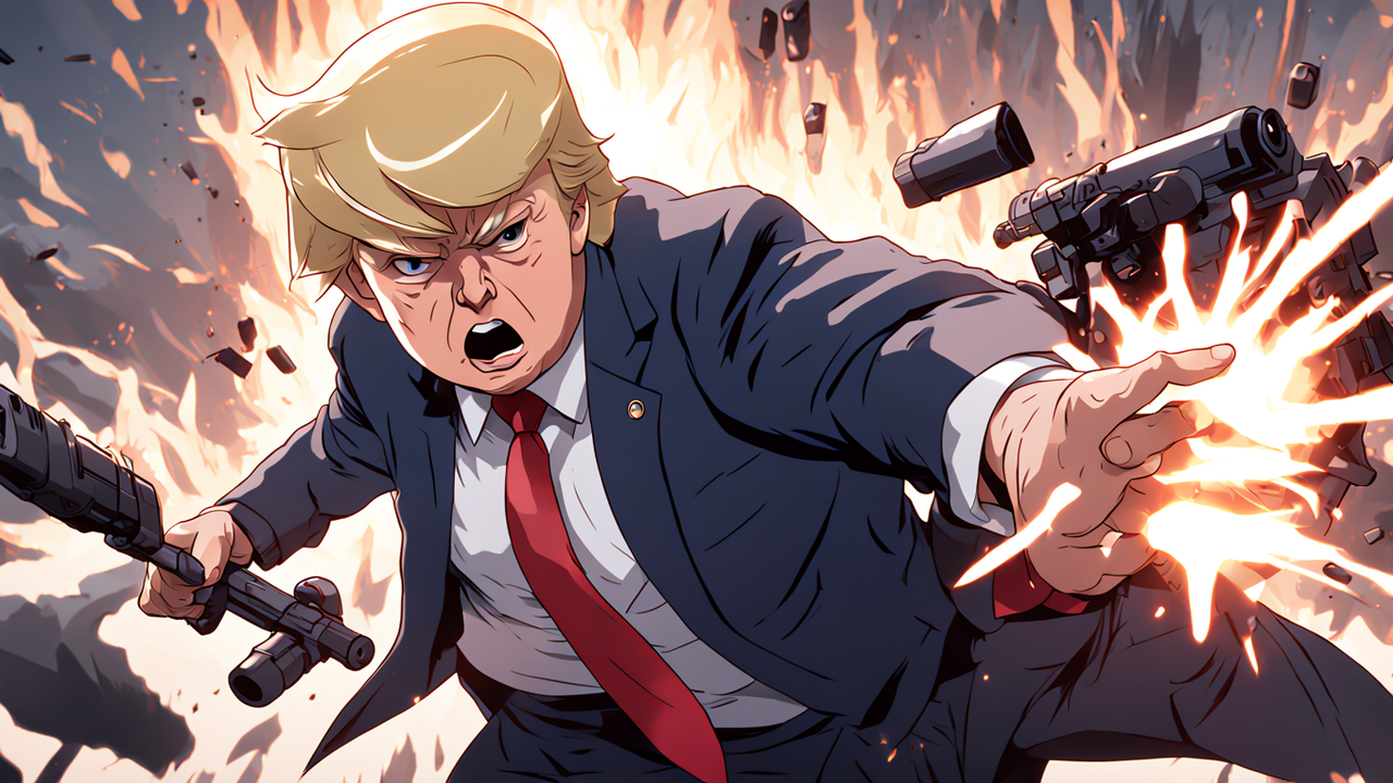 Donald trump dodging bullets from an assassin by Asentrix - Playground