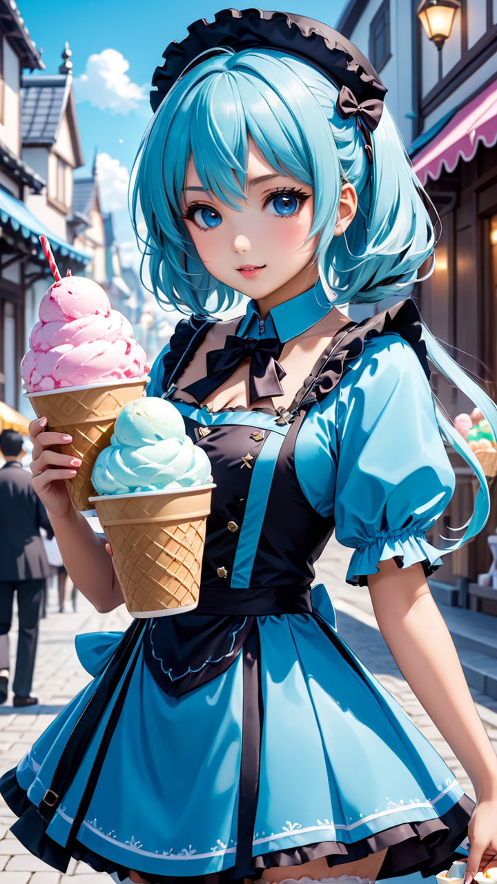 A cute anime girl wearing an adorable servant costumes by Pinny Pinny ...