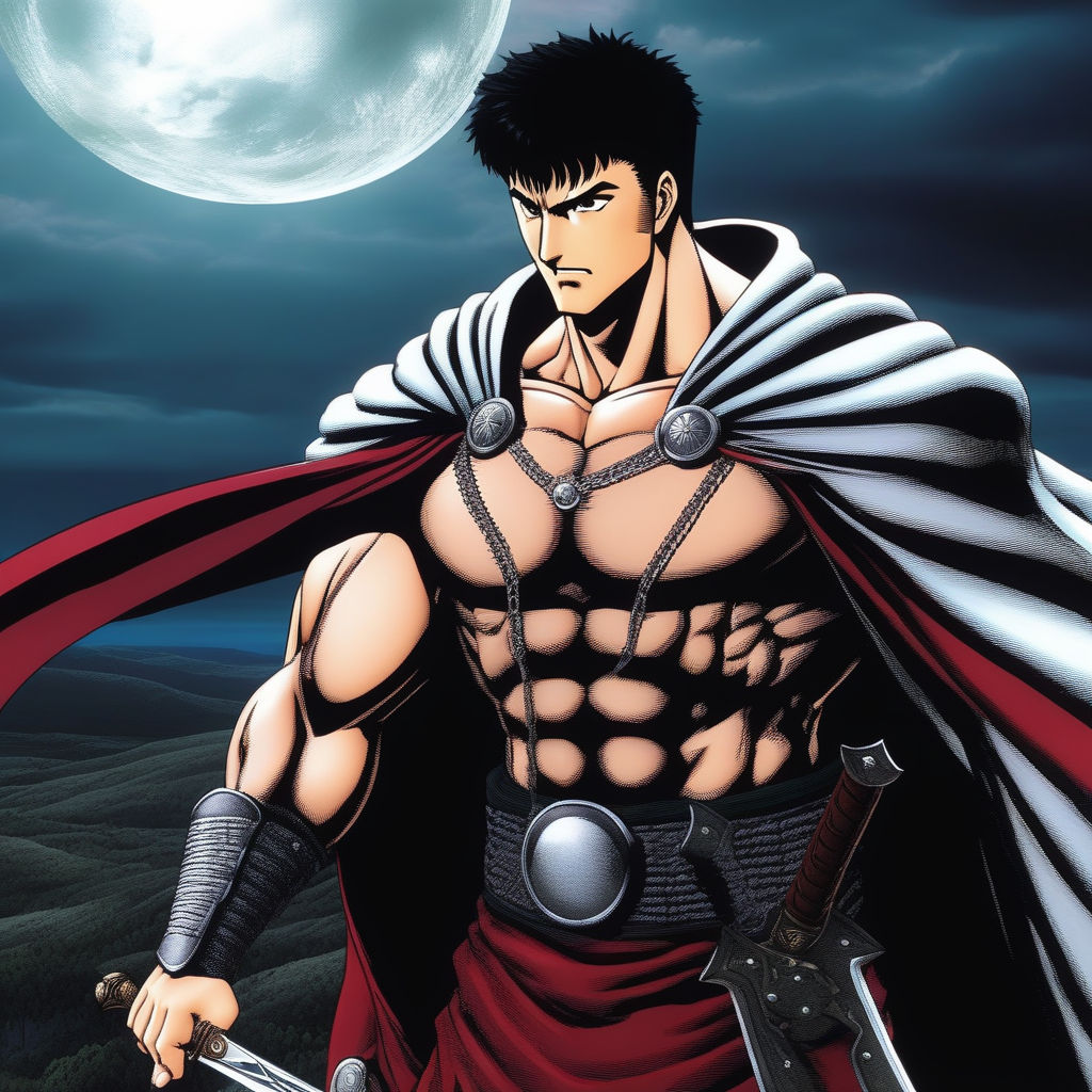 Guts Pfp in Chad style from anime Berserk 1997 Scars on his... by IRFAN ...