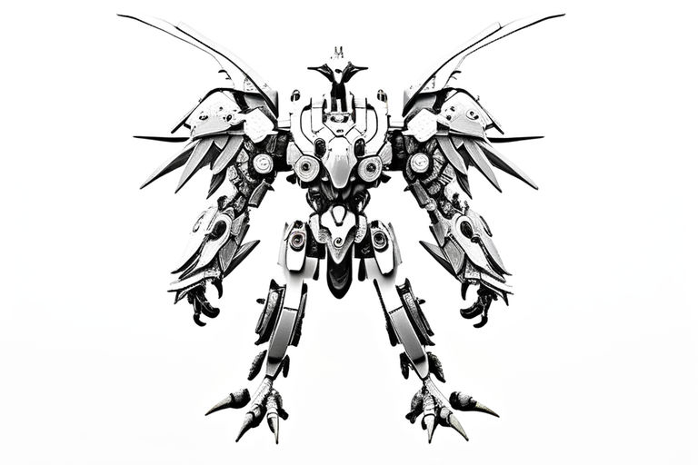 Sexy Giant Bird Mecha With A Nice Ass By Hugo Lopes God Playground