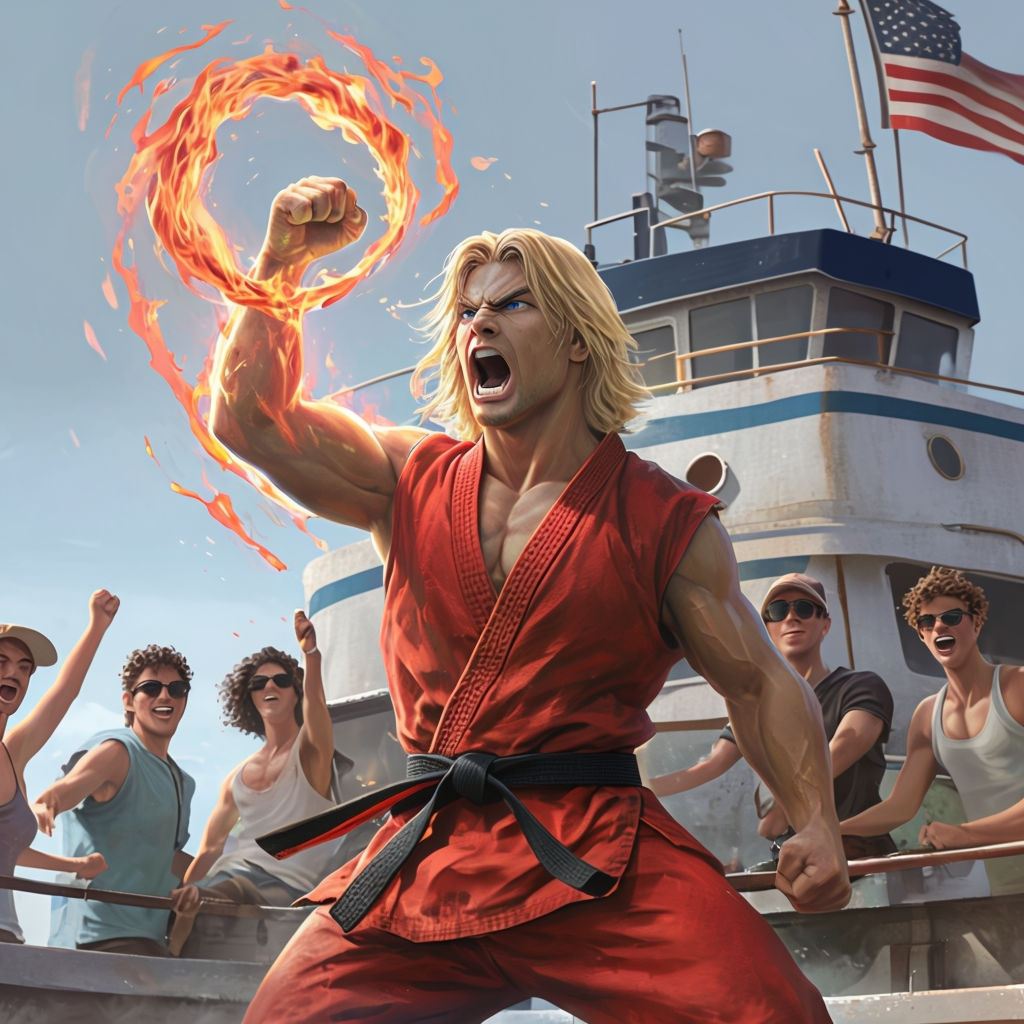 An AI rendition of Ken. A dynamic digital illustration depic... by ...