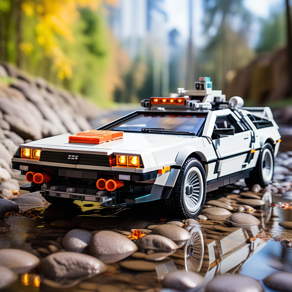 Delorean in a lego world by Marcel de Jong - Playground