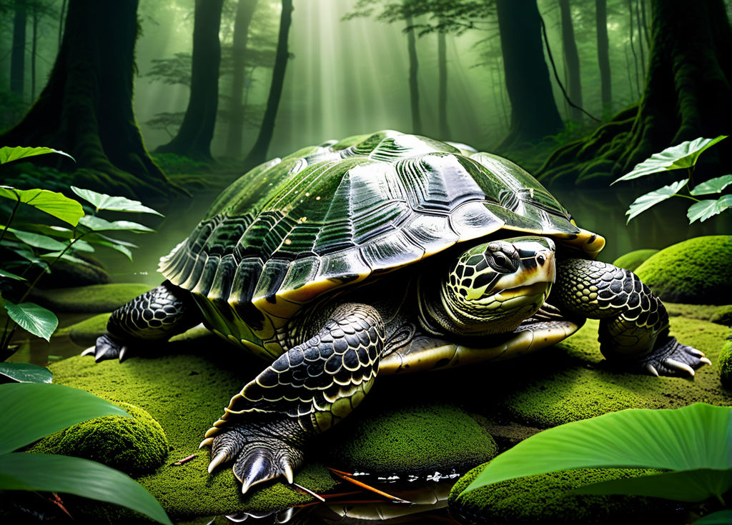 Genbu the snake-tailed turtle by Zheyph Eolys Rholsing Oshyris - Playground