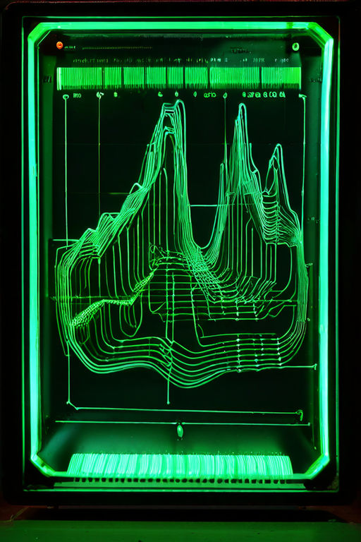 A Vintage Oscilloscope Display By Spacey Blurr Playground