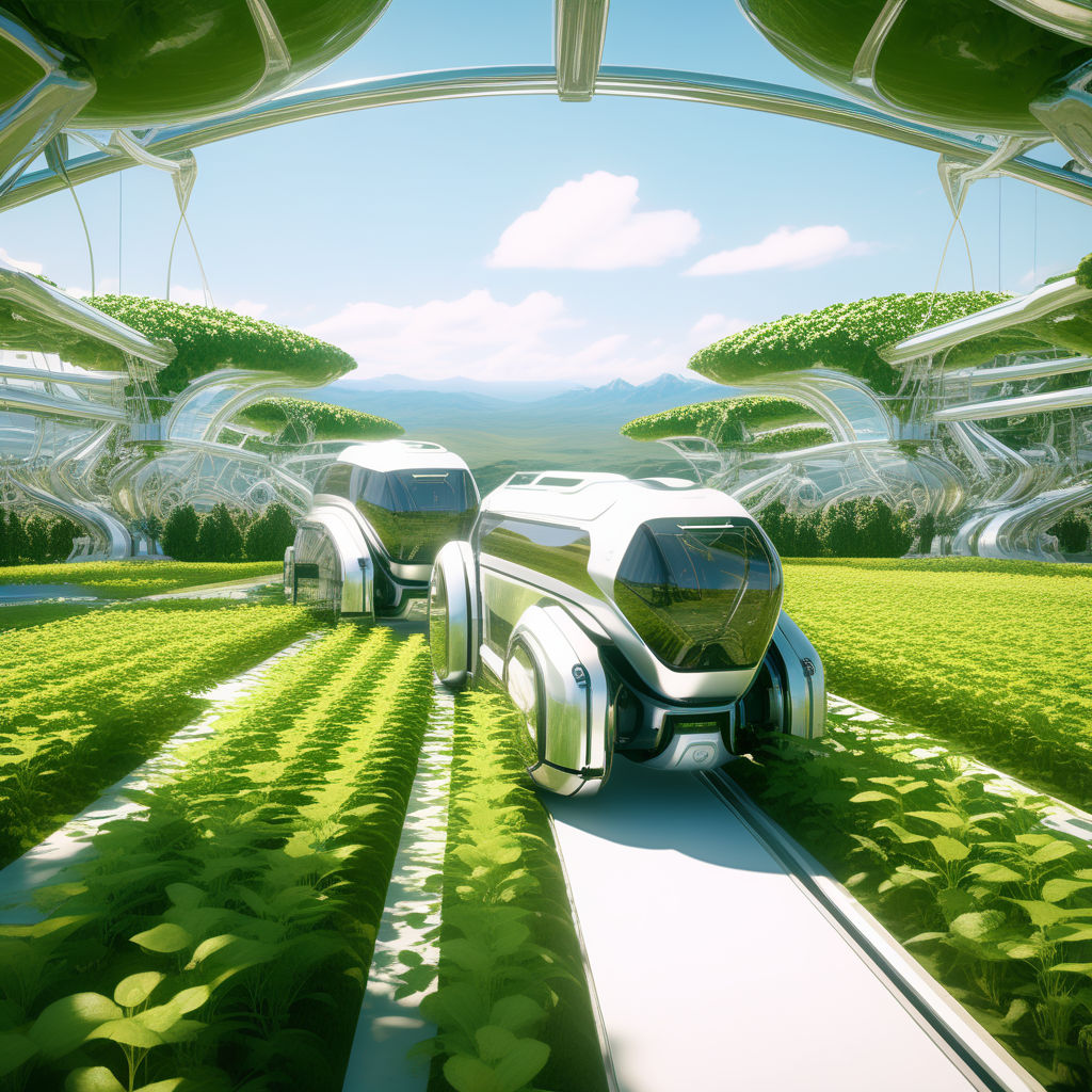 Luxury autonomous futuristic electric farm equipment navigat... by Olga ...