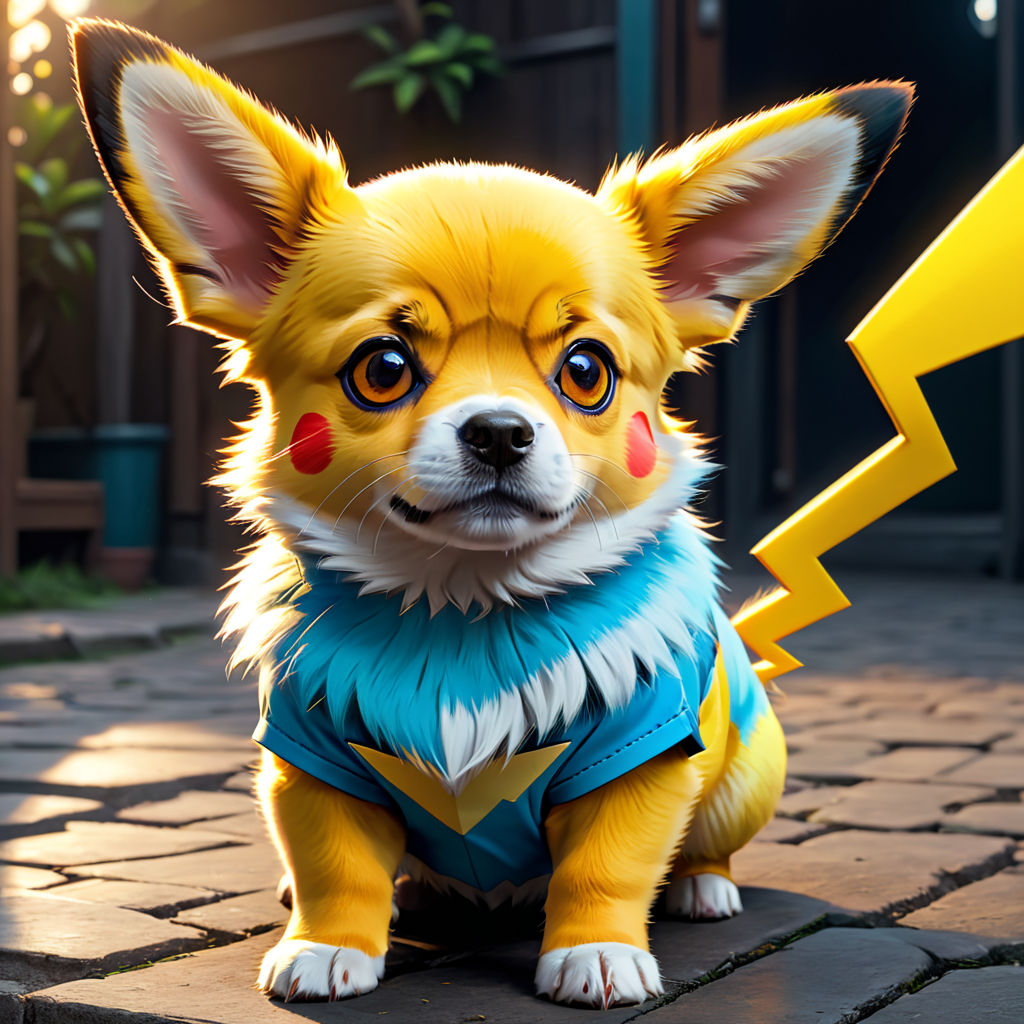 A dog with Pikachu colors by Wagner Inomata (Wagner Dezzy) - Playground