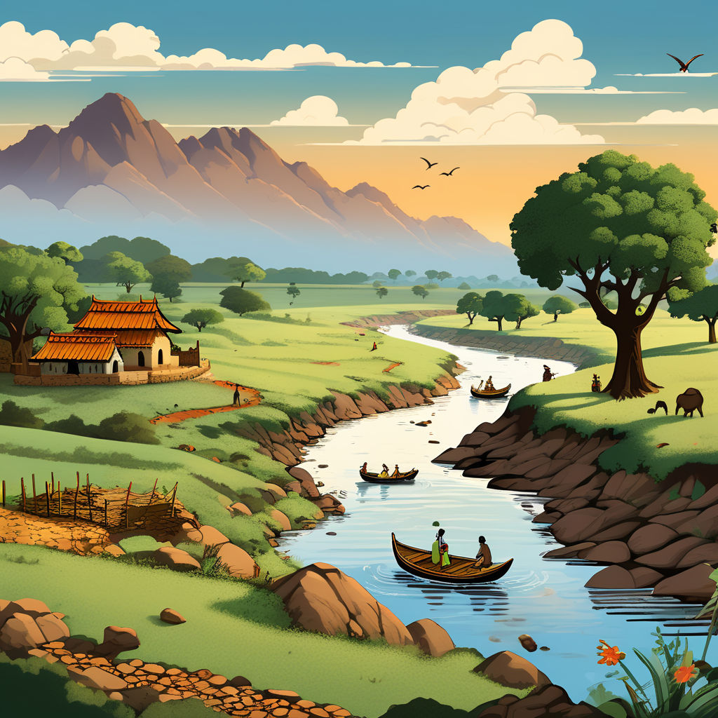 On the land of Bundelkhand in 2d animation cartoon by waleed hassan ...