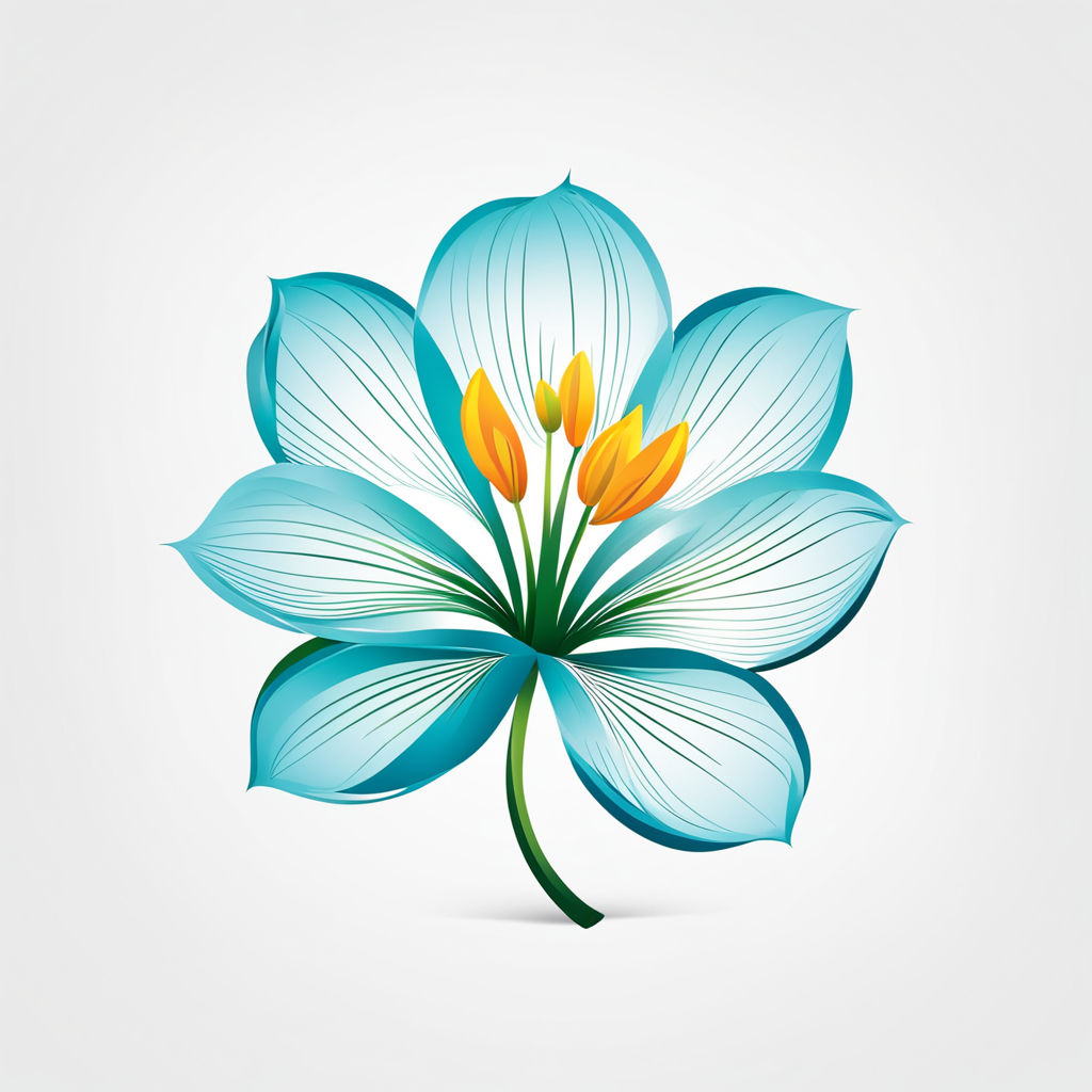 Single spring flower vector art logo by Michio Jimenez - Playground