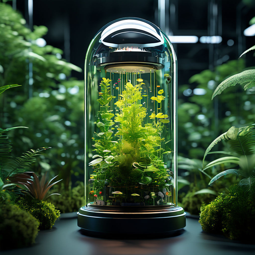 A high tech nature blend of a capsule from a science lab tha... by ...