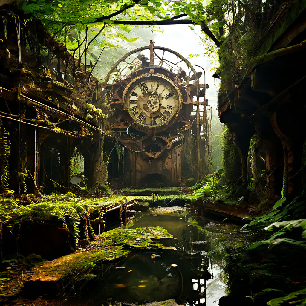 Steampunk Nature lost place by Albador - Playground