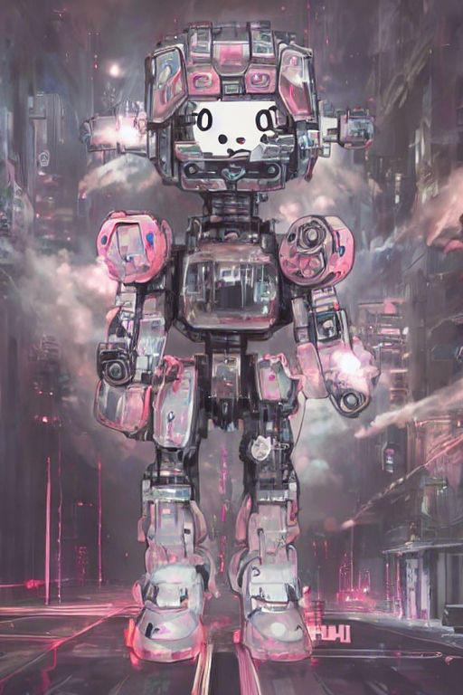Hello kitty mecha by Al Struk - Playground