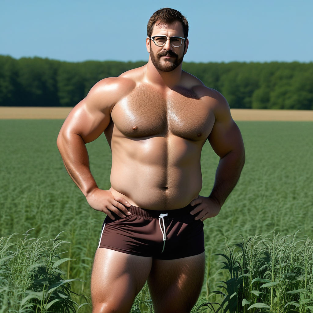 Realistic very attractive big huge very beefy handsome white... by zzz - Playground