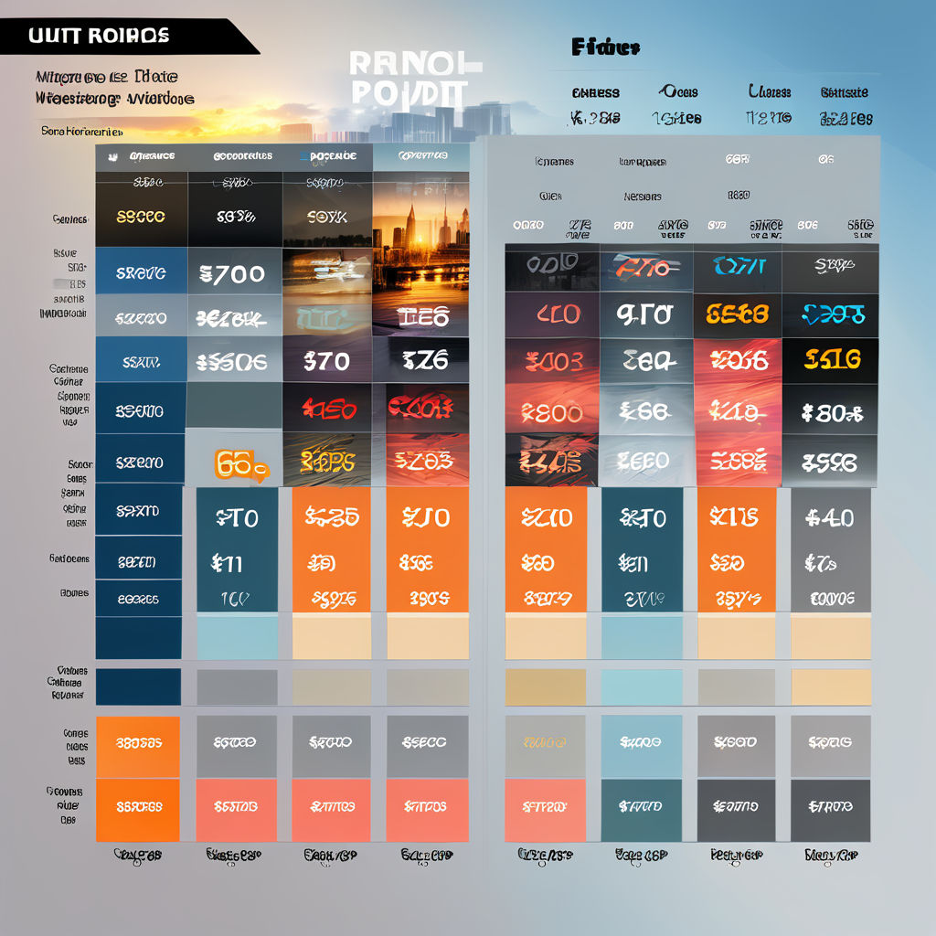 Unit price comparison table ppt wallpaper by 문성호 - Playground