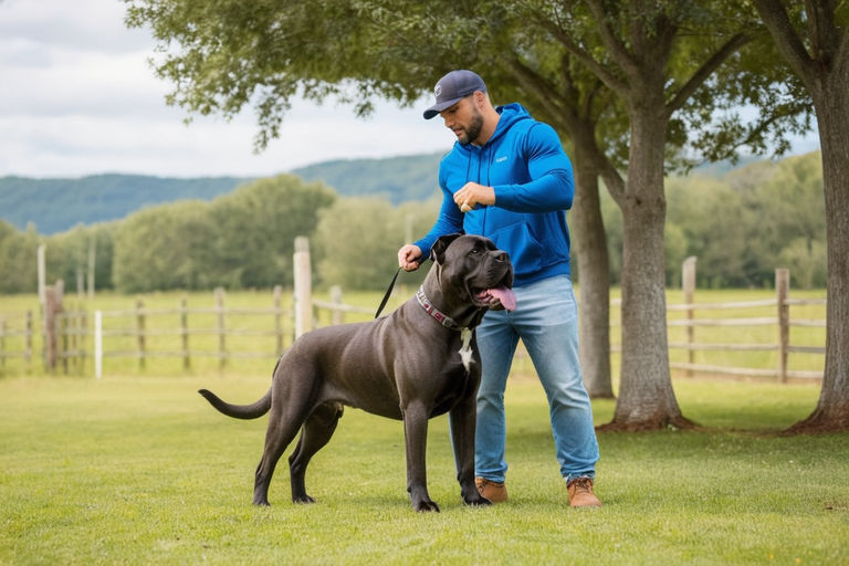 A Cane Corso Training with His Owner by FooT Skills - Playground
