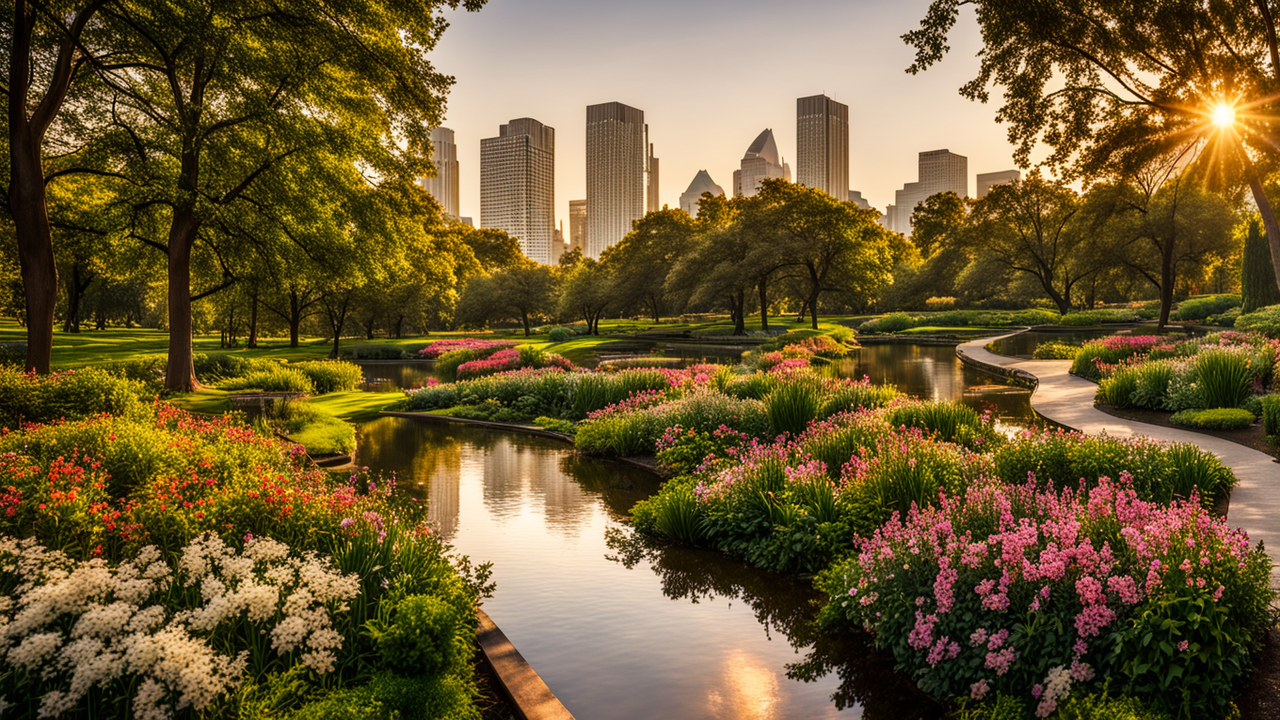 Central urban oasis in a sprawling metropolis where walking ... by ...