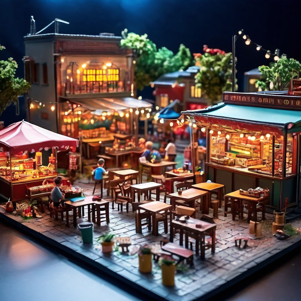 Make a diorama model of a school fair with stalls and booths... by gwy ...
