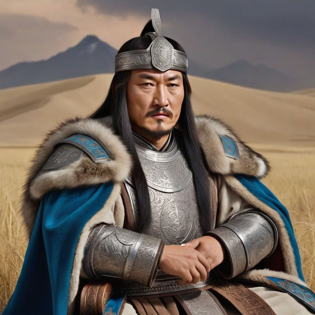 The picture of Genghis Khan sitting needs a realistic photo ... by ...