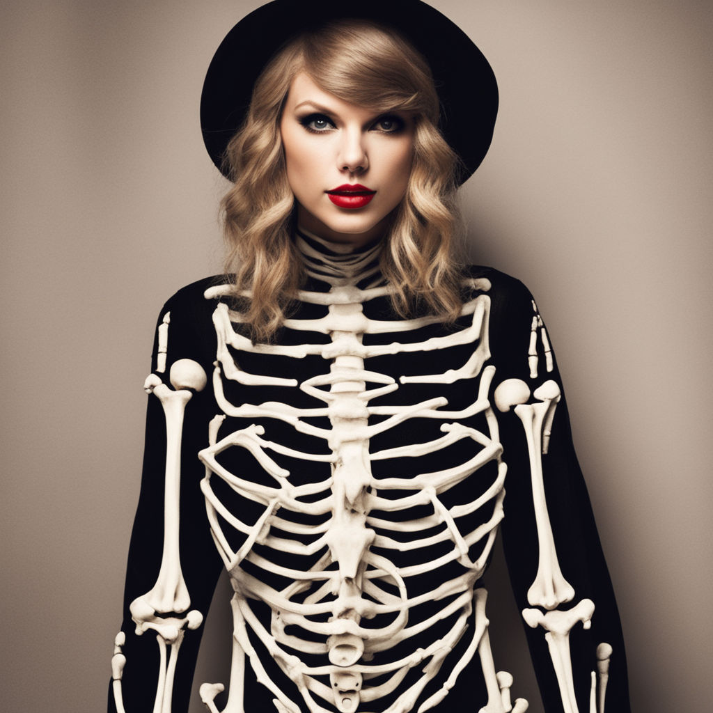 Taylor swift as a spooky scary skeleton by DJNoNo Ulysses - Playground