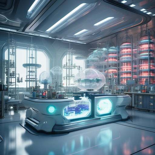Futuristic sci-fi science lab concept by Roger C - Playground
