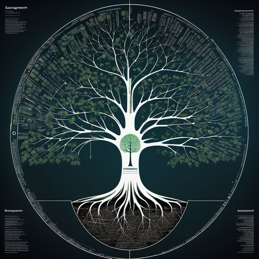 Singularity Tree Diagram: The main visual presents a tree by 李欣欣 ...