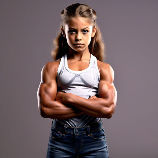 Extremely muscle bound ten year old female bodybuilding prod... by ...