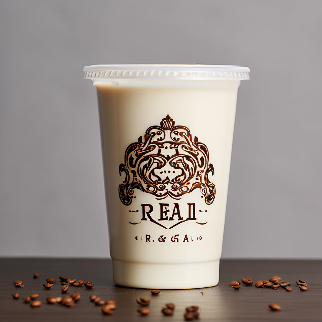 The design of the “Regal” logo on the milk tea cup must look... by ...