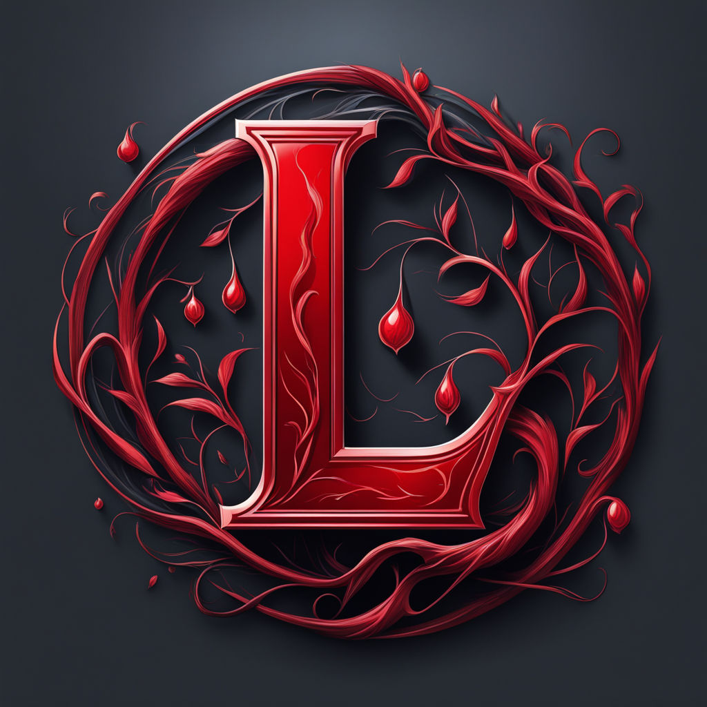 Draw a capital L of the alphabet with the logo of the red bl... by 황희승 ...