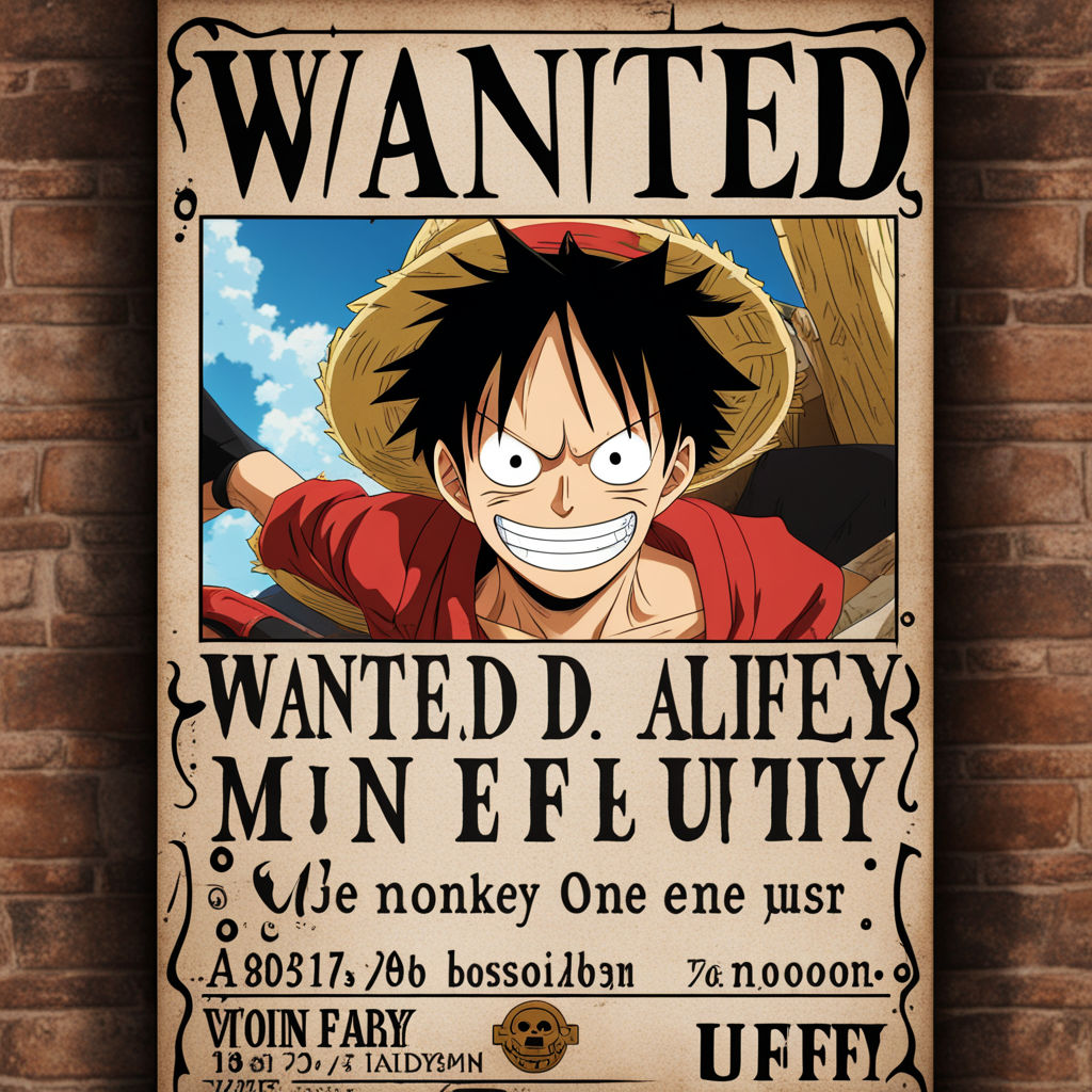 One piece monkey d luffy wanted poster by Chop - Playground