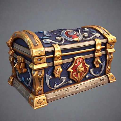 Stylized fantasy chest 3d model by Filip Schwarz - Playground