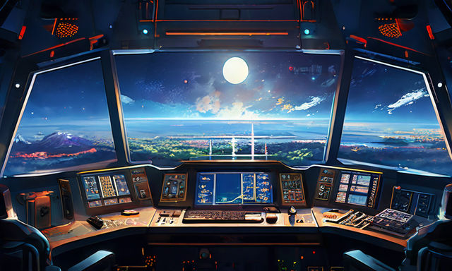 Space ship control desk by Ege Atlı - Playground