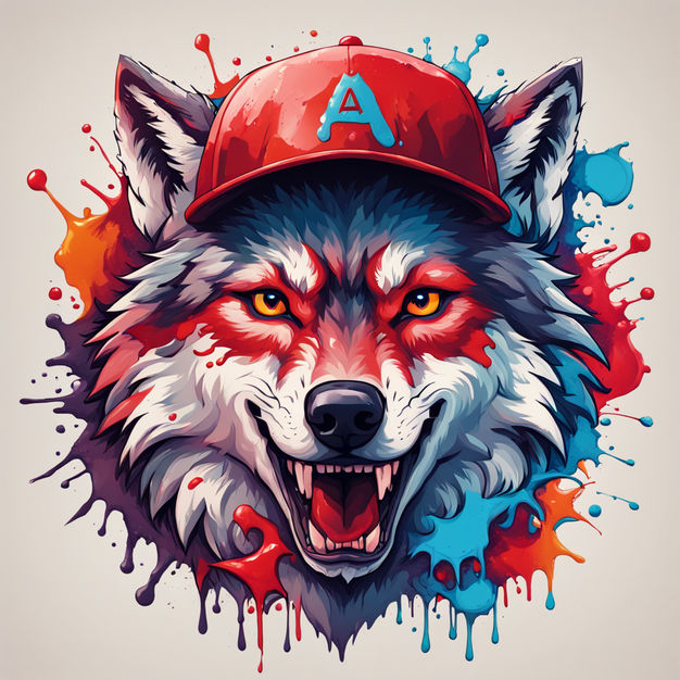 Stylized Wolf: The central figure is a wolf by Богдан Виганяйло (Bode ...