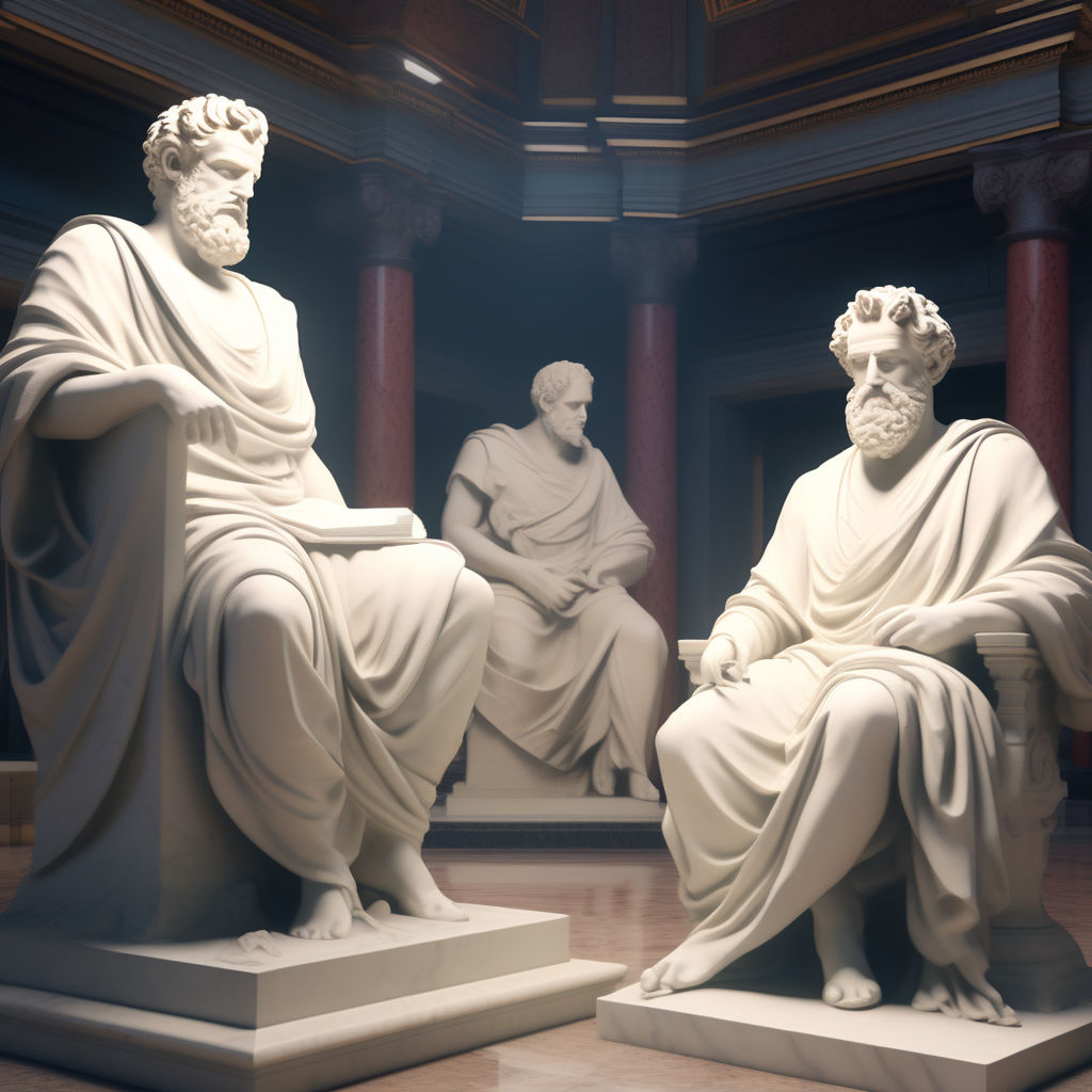 8k realistic stoicism philosopher statues by EXTOIC - Playground