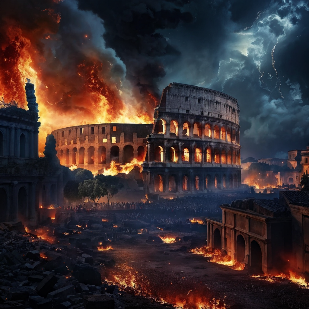 Ancient Rome on fire by Aplicaciones de Amor - Playground