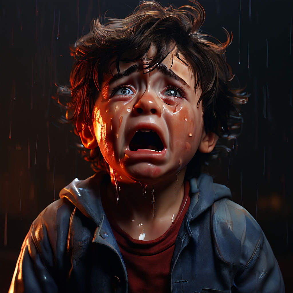 The son crying bitterly animated by Arshdeep Kaur gill - Playground