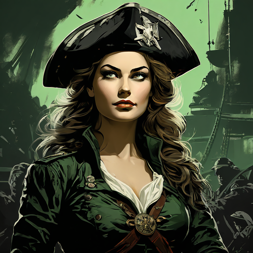 Dutch female pirate portrait by Torgab - Playground