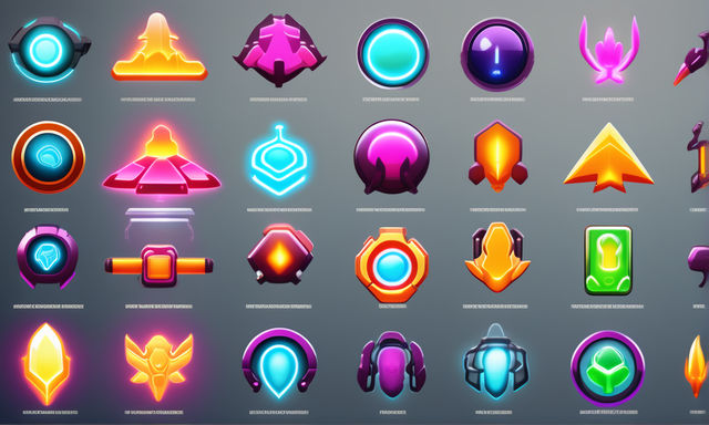 Game icons for a space shooter mobile game by Es Ti - Playground