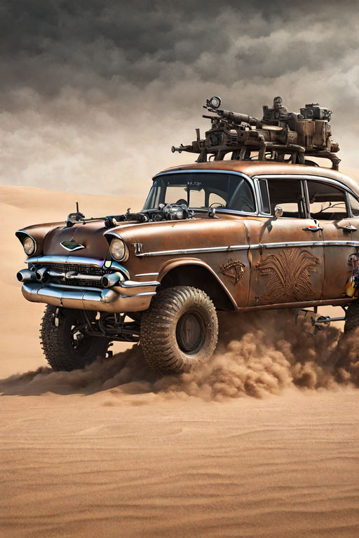 The most monstrous Mad Max style rusty 1957 Chevrolet Bel Ai... by ...