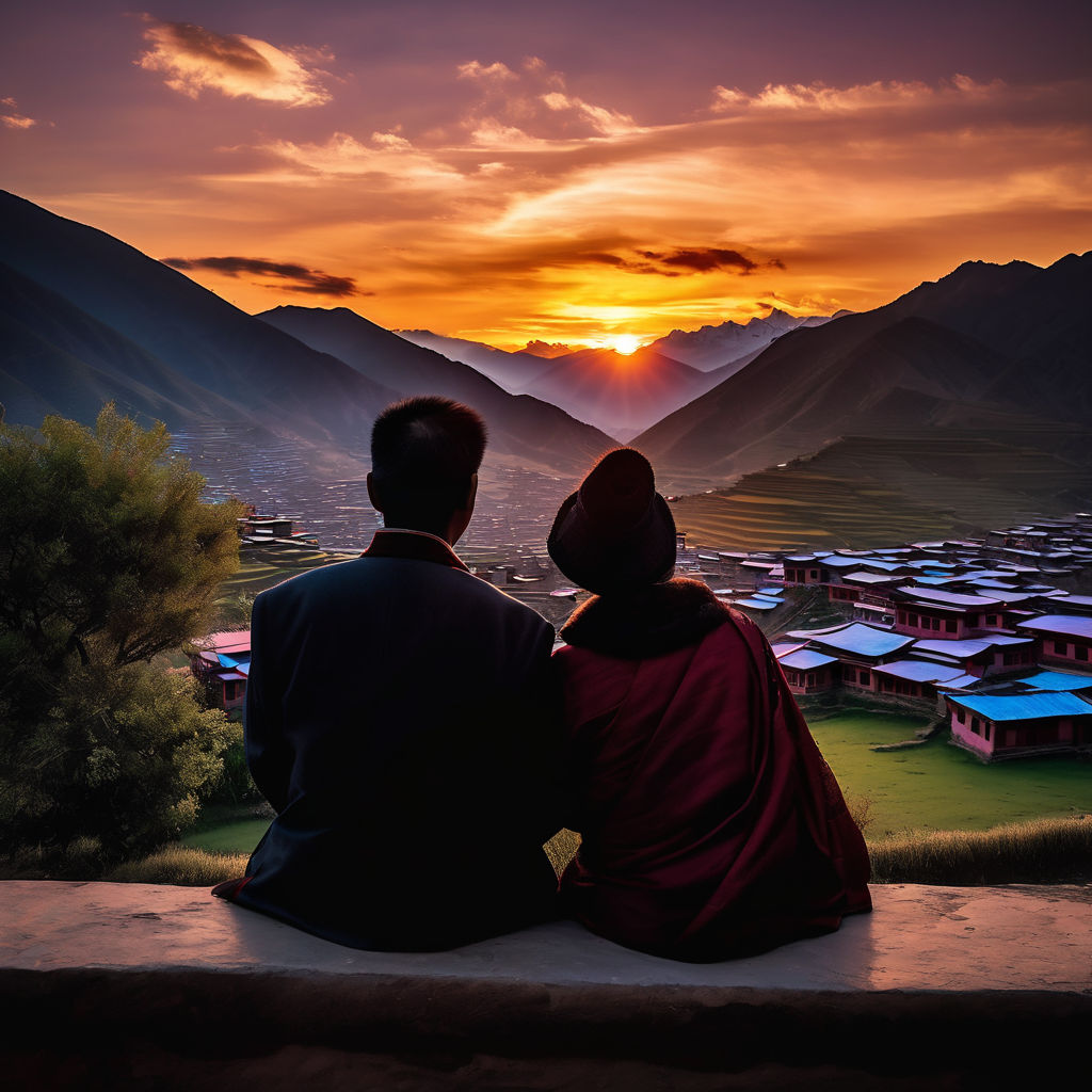 A serene silhouette of a woman by Srijit Ghosh OG - Playground